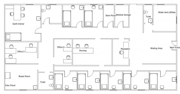Hospital Reception Plan
